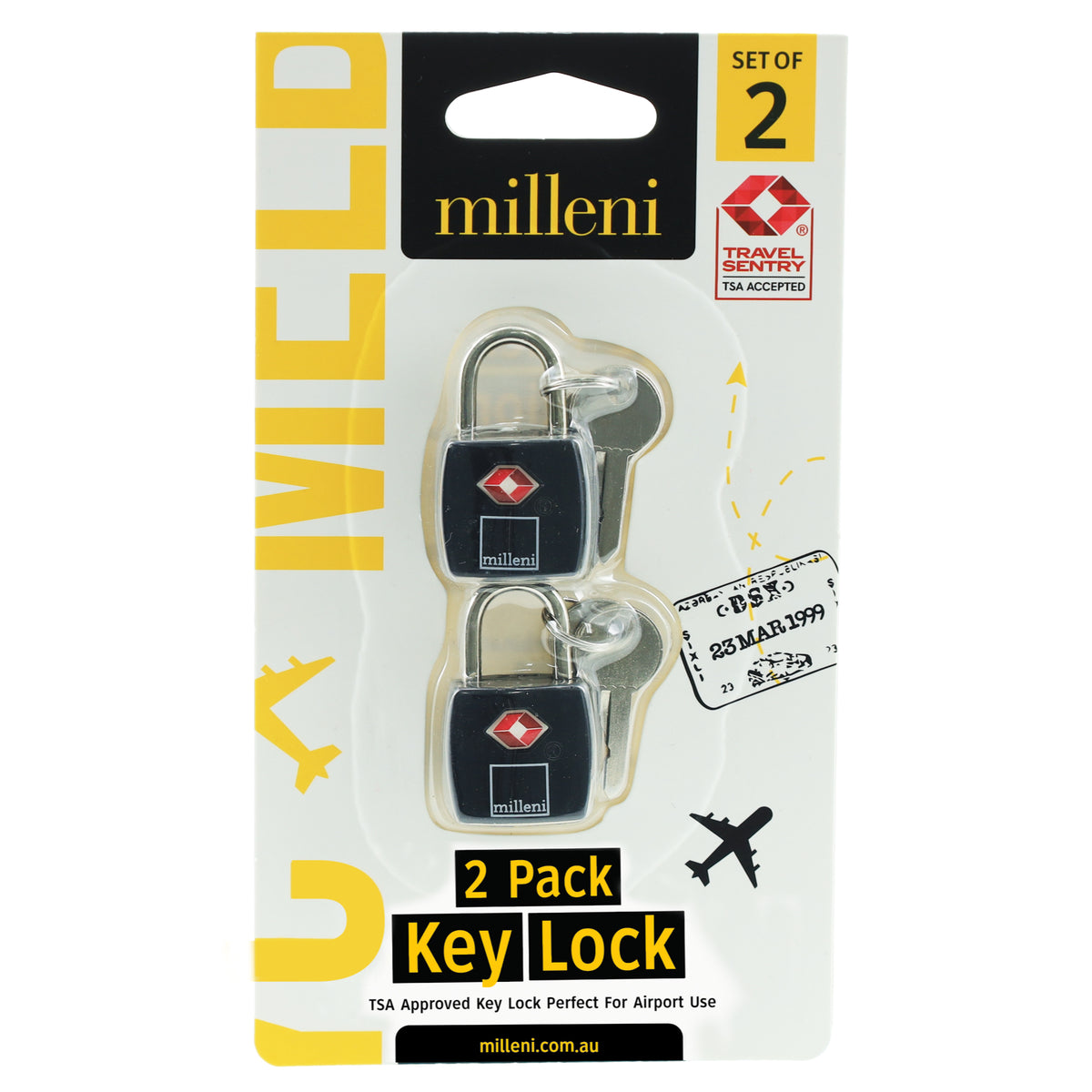 Milleni Travel TSA Key Lock (2 PK) – Milleni Leather Goods